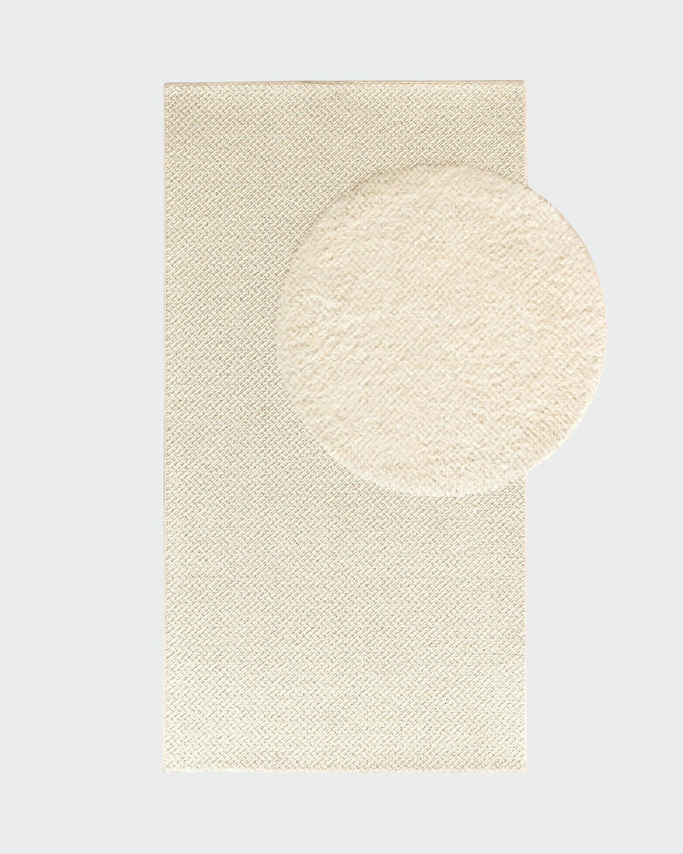 Fluffy rectangular - Woolen rug – Wool & Wire